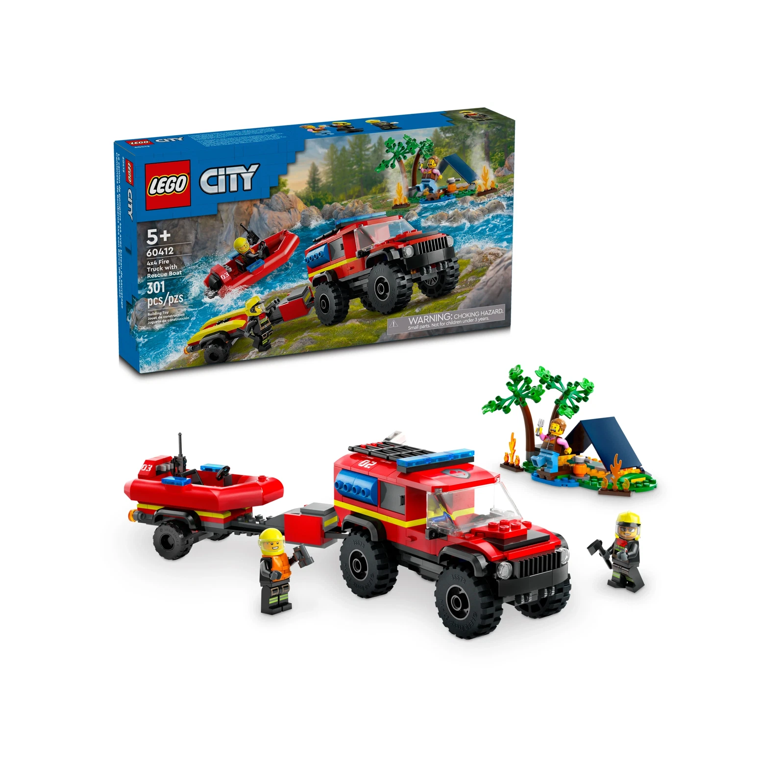 LEGO® 4x4 Fire Truck with Rescue Boat 60412 | 🇺🇸 Price Comparison